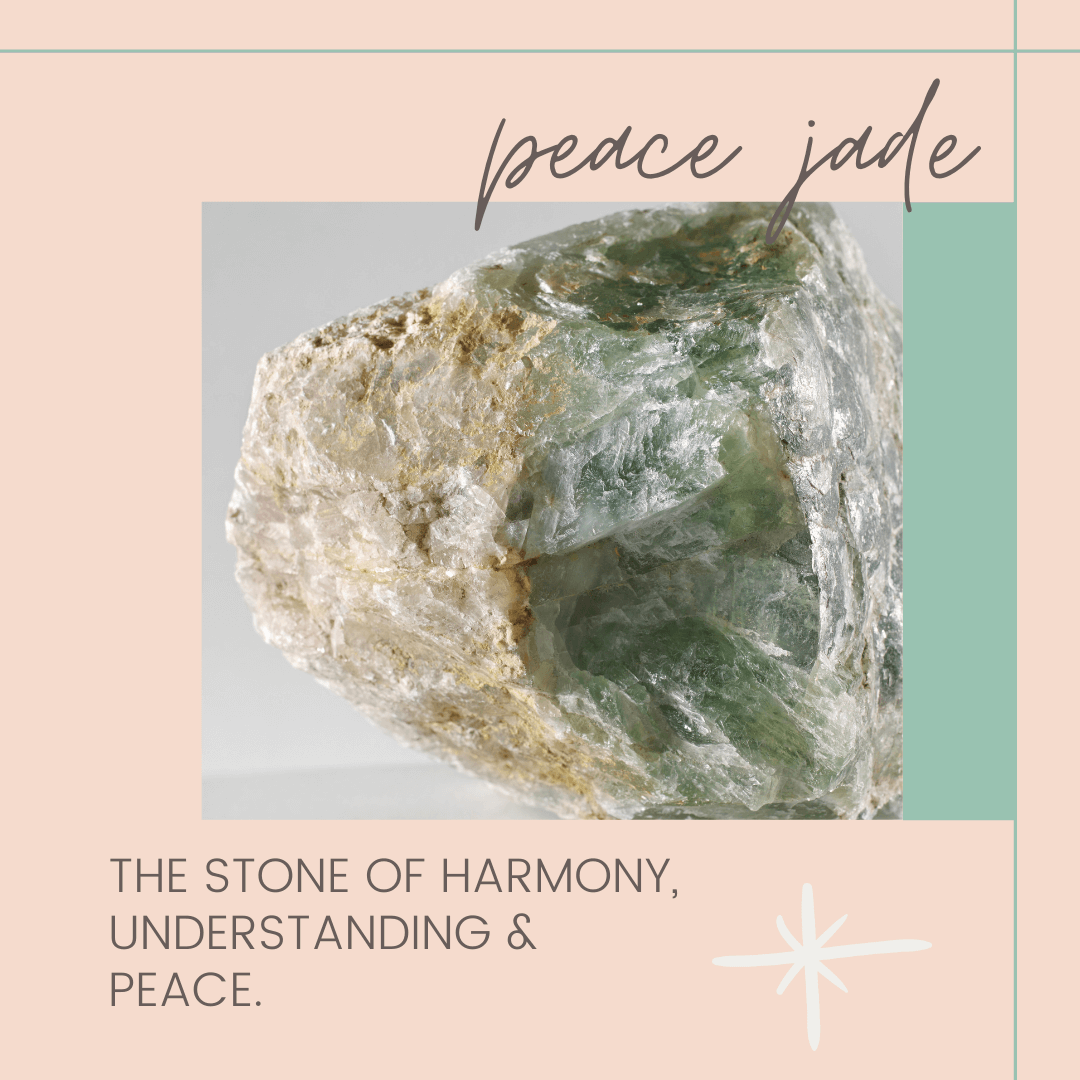 PEACE JADE | Chunky Meaningful Gemstone Bracelet